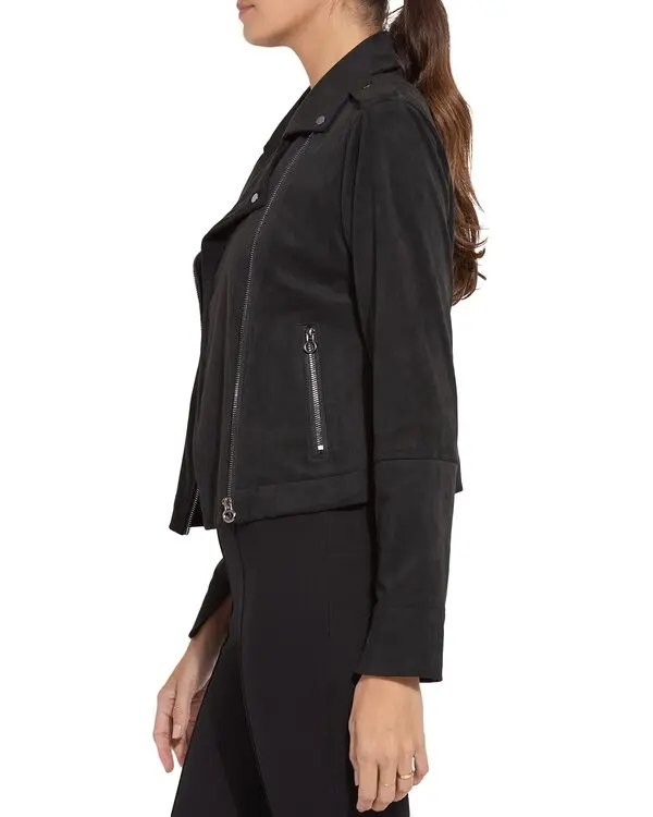 Lyssé Amelia Moto Faux Suede Jacket