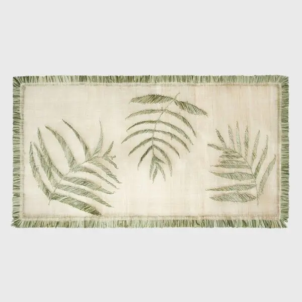 JOANNA BUCHANAN Straw Table Runner - Green