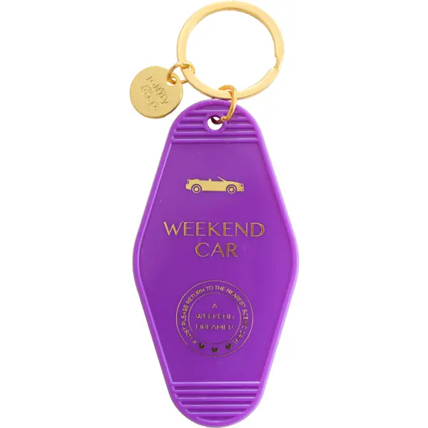 JOLLITY & CO Vintage Motel Keychain - Weekend Car