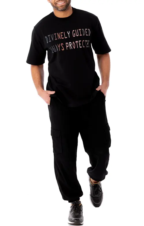 DAI MODA Always Protected Crew Neck T-shirt - Black