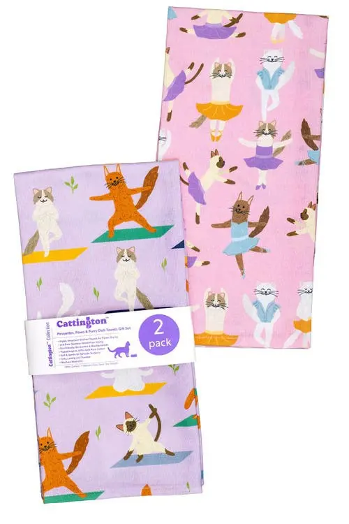 CATTINGTON Cat Kitchen Towelspirouettes, Poses