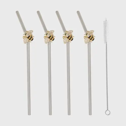 JOANNA BUCHANAN Metal Straws - Silver