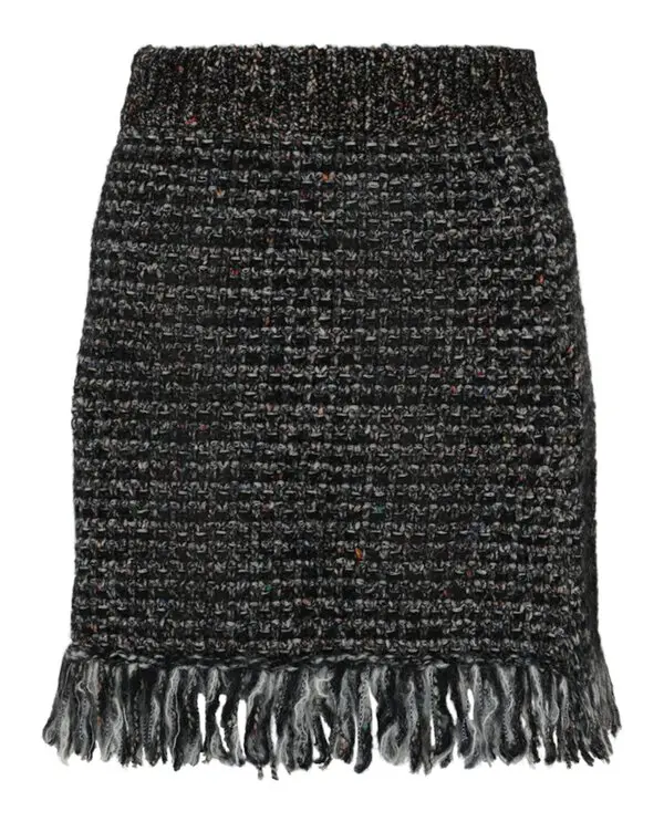 Gucci Fringe Tweed Mini Skirt