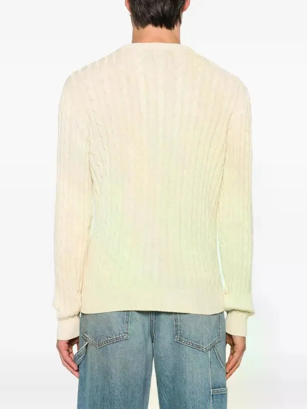 Valentino Garavani Vlogo Cable-knit Sweater