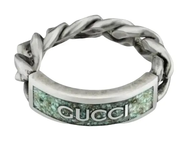Gucci Enamel Ring - Tiffany/black