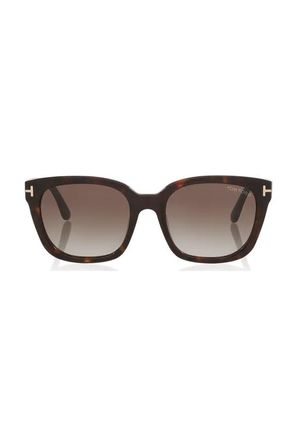 TOM FORD Haylay Square Sunglasses - Red