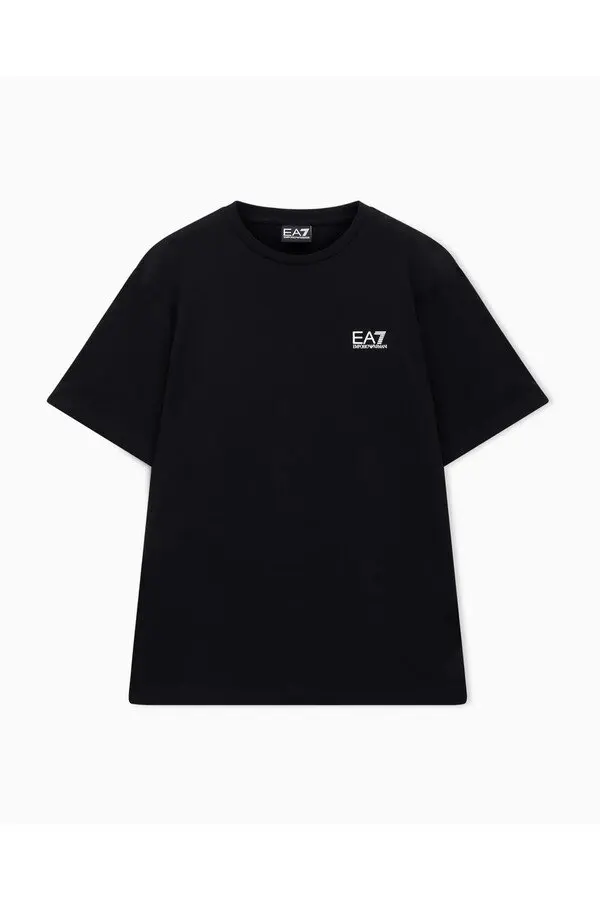 Emporio Armani Logo Series Cotton-jersey T-shirt - Black