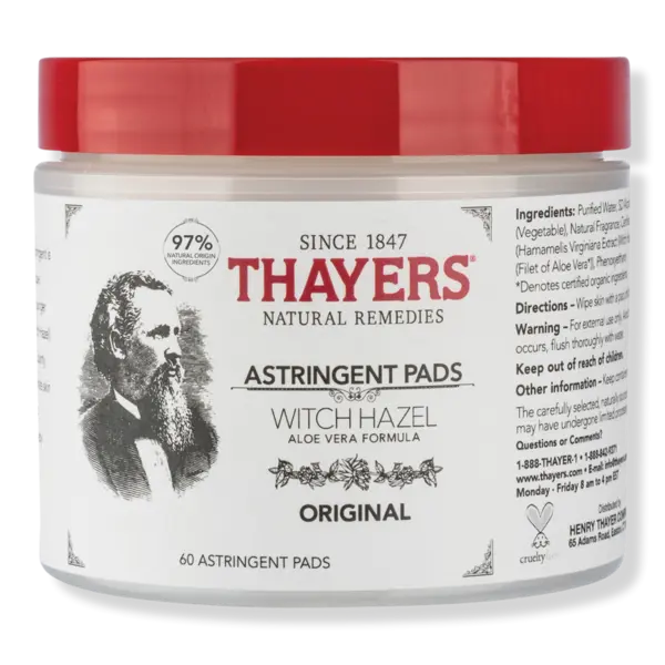 THAYERS Original Witch Hazel Astringent Pads - One-color