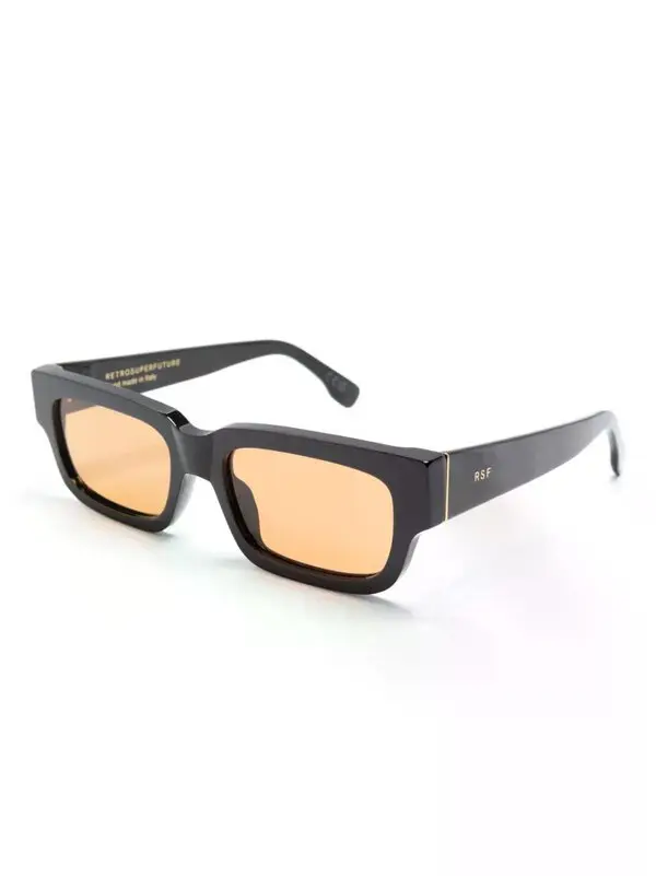 RETROSUPERFUTURE Roma Rectangular-frame Sunglasses - Black