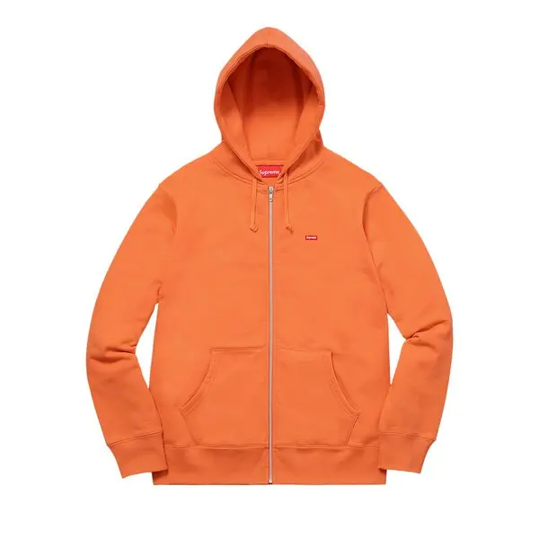 Supreme Small Box Zip Up Sweatshirt - Orange