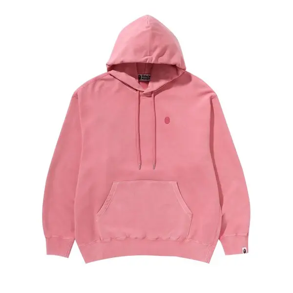 A BATHING APE Ape Head Garment Dye Pullover Hoodie - Pink