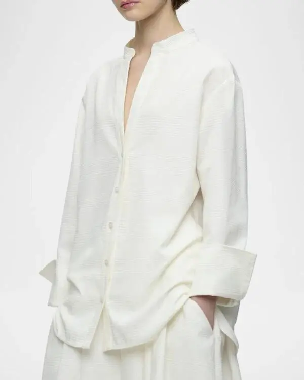 CALLAS MILANO Corsica Striped Cotton Shirt - Natural