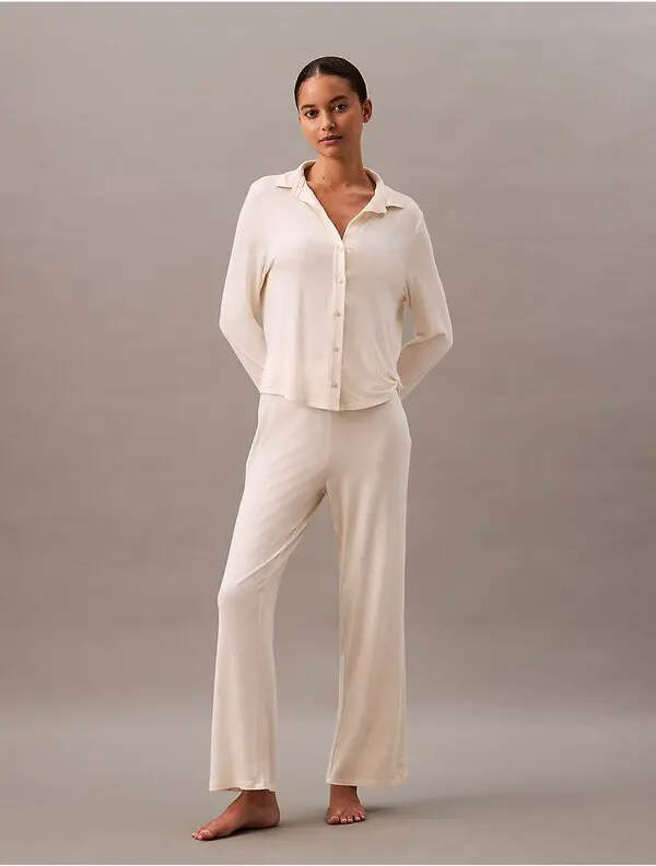 Calvin Klein Ultra Soft Modal Pant - Ivory