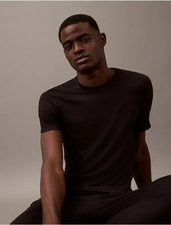Calvin Klein Ultra Soft Modal Crewneck Sleep T-shirt - Black