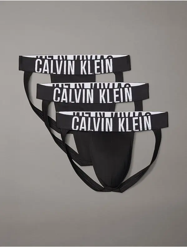 Calvin Klein Intense Power Micro 3-pack Jock Strap - Black
