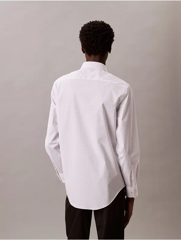 Calvin Klein Refined Cotton Stretch Slim Fit Dress Shirt In Berry - 40% Off  | Editorialist