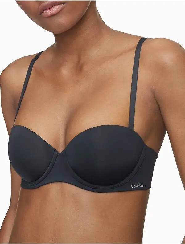 Calvin Klein Strapless Push-up Bra - Black