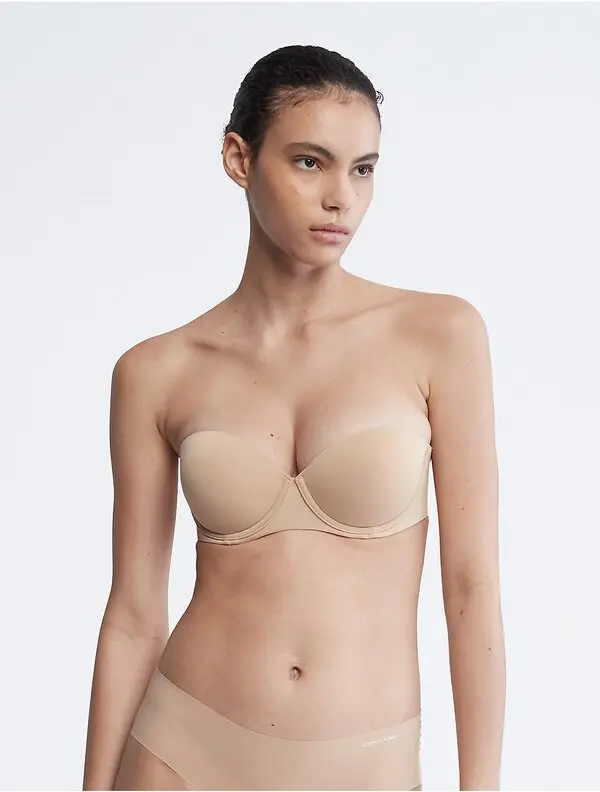 Calvin Klein Strapless Push-up Bra - Desert