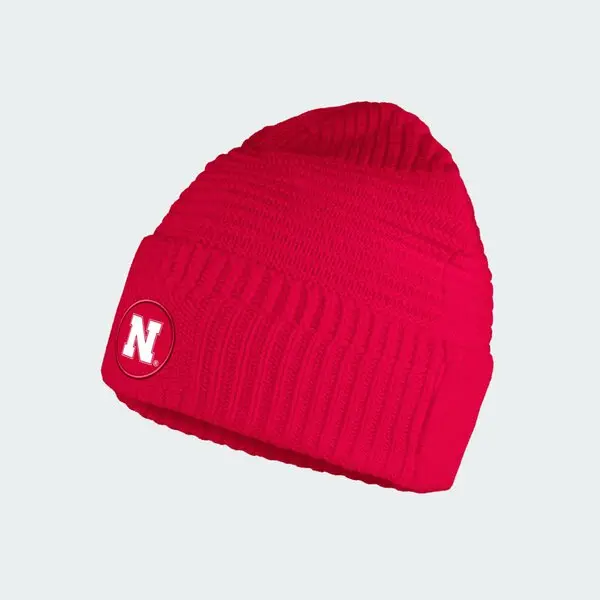 Adidas Nebraska Cornhuskers Engineered Beanie - Team Power Red / Multi / Multi / Nebraska
