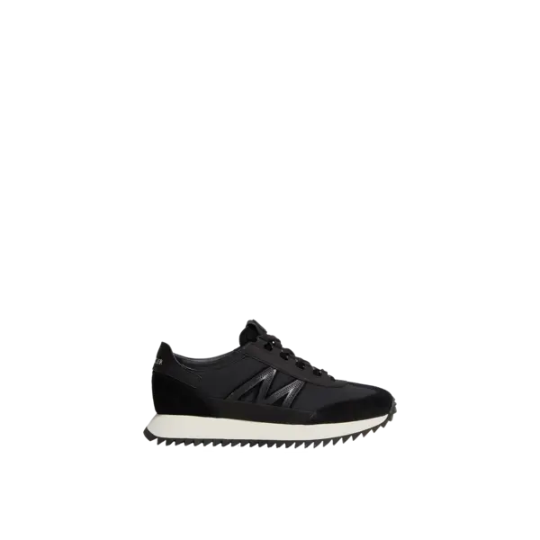 Moncler Pacey2 Suede & Nubuck Sneakers - Black