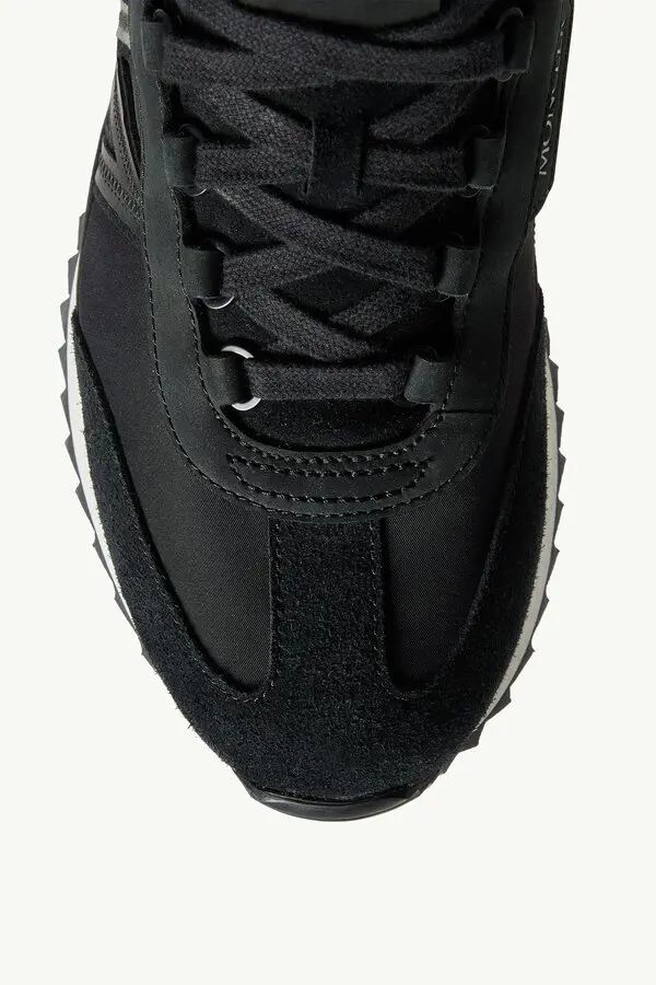 Moncler Pacey2 Suede & Nubuck Sneakers - Black