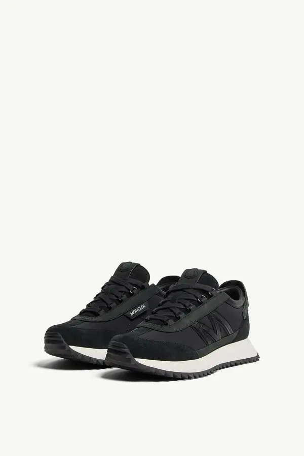Moncler Pacey2 Suede & Nubuck Sneakers - Black