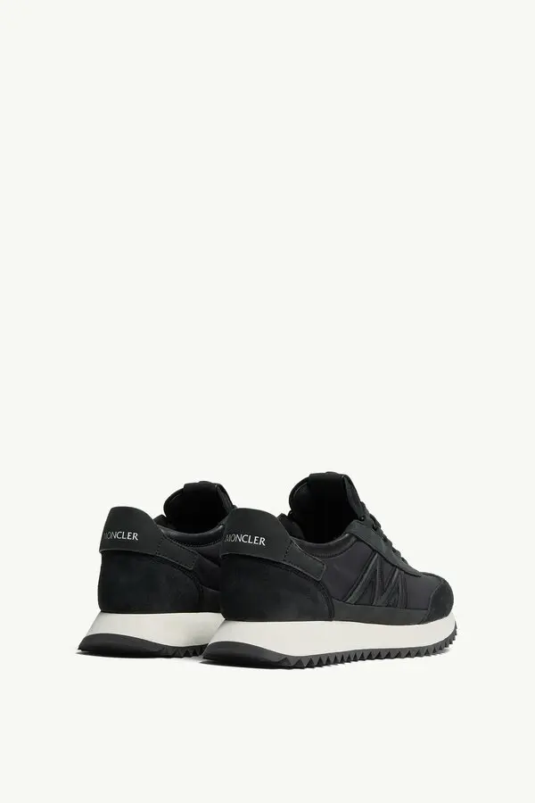 Moncler Pacey2 Suede & Nubuck Sneakers - Black