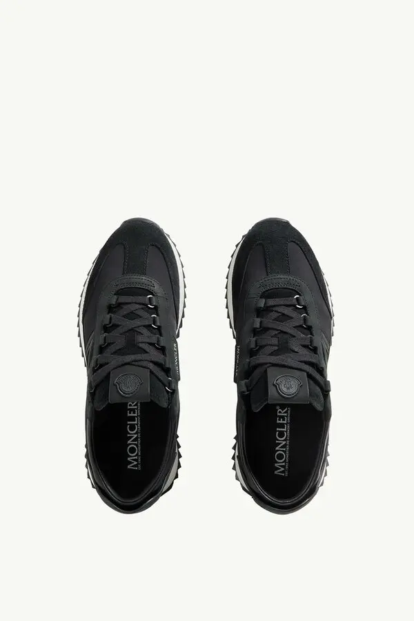 Moncler Pacey2 Suede & Nubuck Sneakers - Black