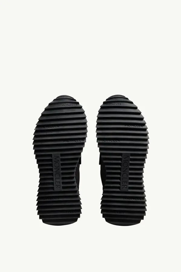 Moncler Pacey2 Suede & Nubuck Sneakers - Black