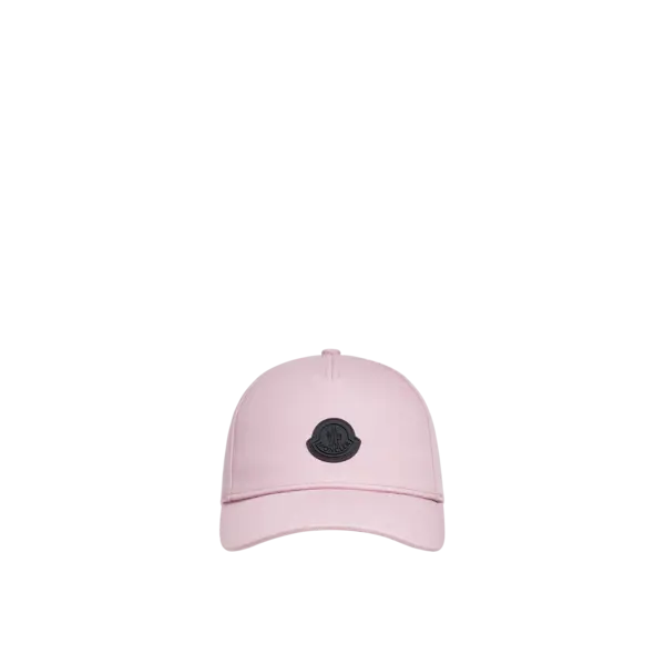 Moncler Cotton Gabardine Baseball Cap - Pink