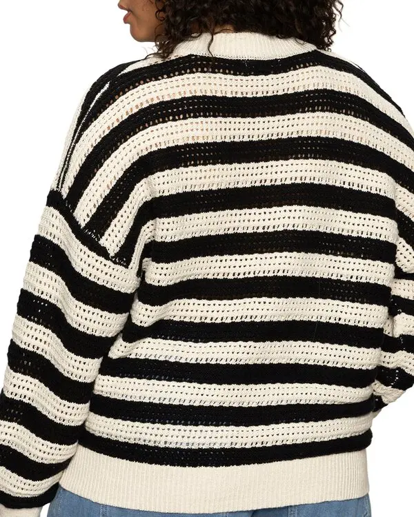 Sanctuary Open Knit Bomber Jacket