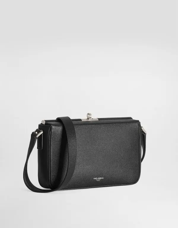 Dolce & Gabbana Marlene Alpine Calfskin Crossbody Bag - Black