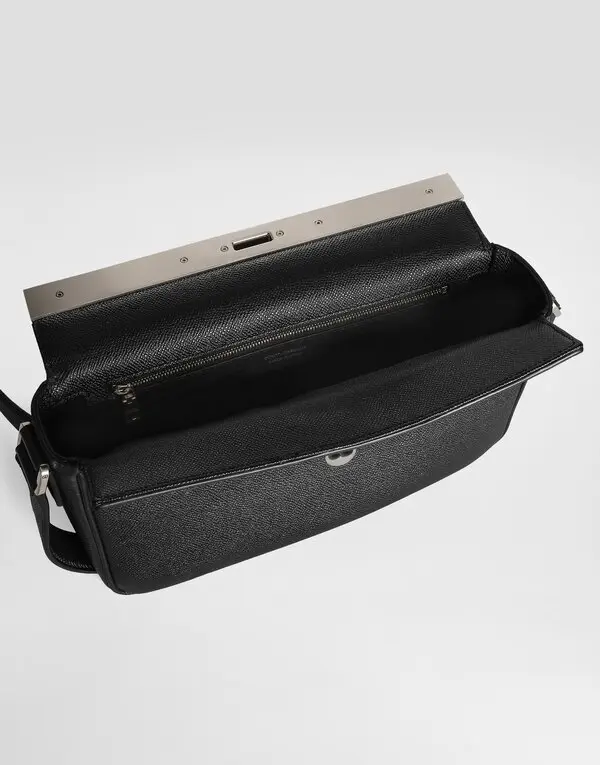 Dolce & Gabbana Marlene Alpine Calfskin Crossbody Bag - Black