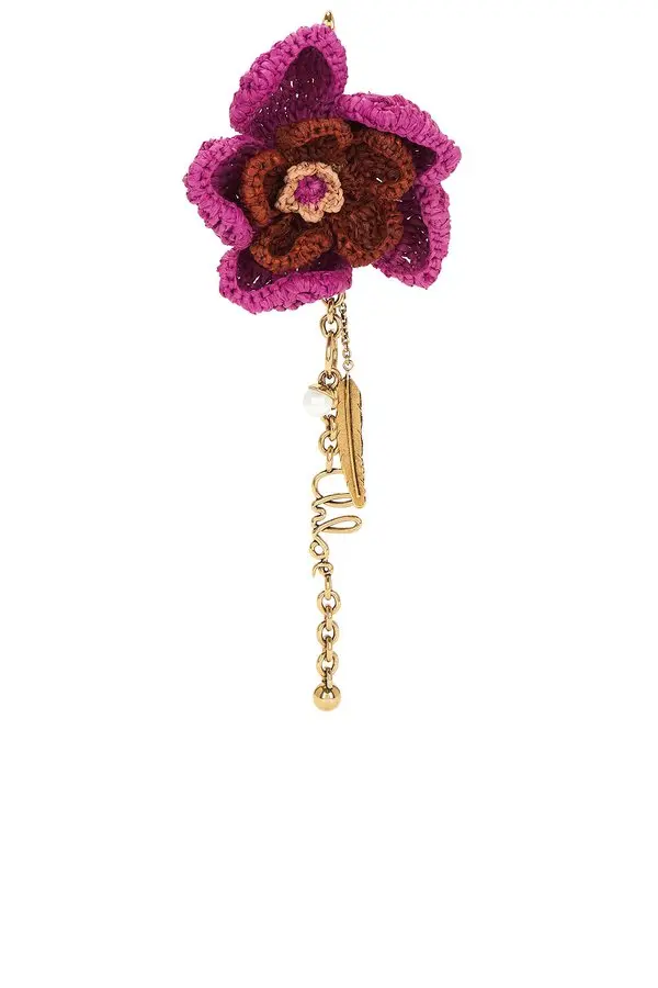 Chloé Flower Symbols Keychain - Crushed Violet