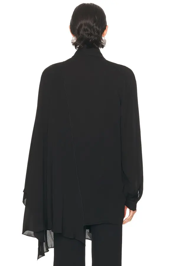Balenciaga Washed Silk Georgette Top