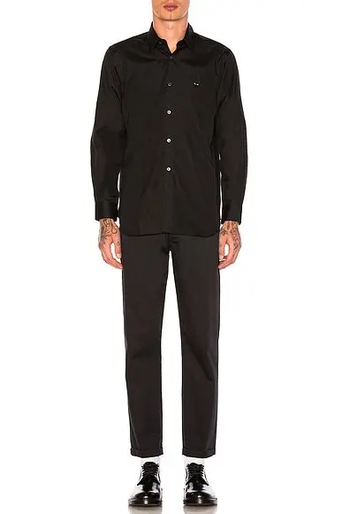 Play Comme Des Garcon Small Emblem Cotton Button Down