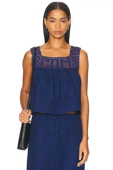 Calle Del Mar Heirloom Poplin Blouse
