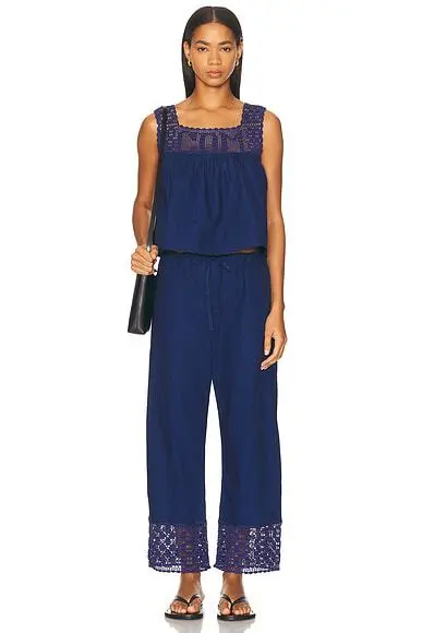 Calle Del Mar Heirloom Poplin Blouse