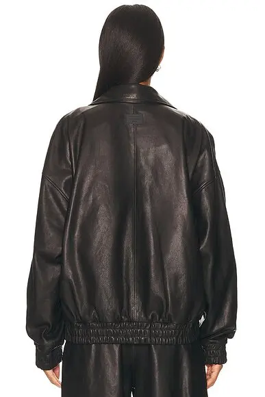 Acne Studios Lemmy Crop Leather Jacket - Black