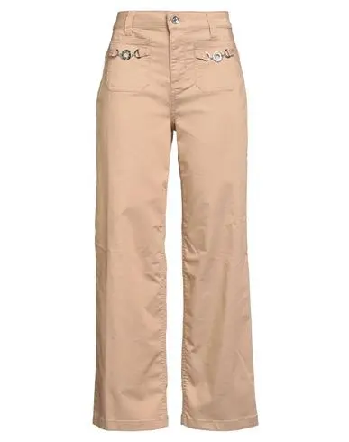 Liu Jo Wide-leg Twill Pants - Beige