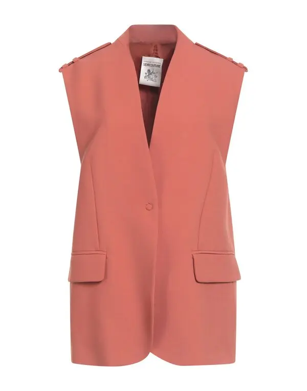 SEMICOUTURE Sleeveless Single-breasted Blazer