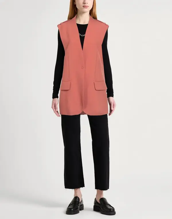 SEMICOUTURE Sleeveless Single-breasted Blazer