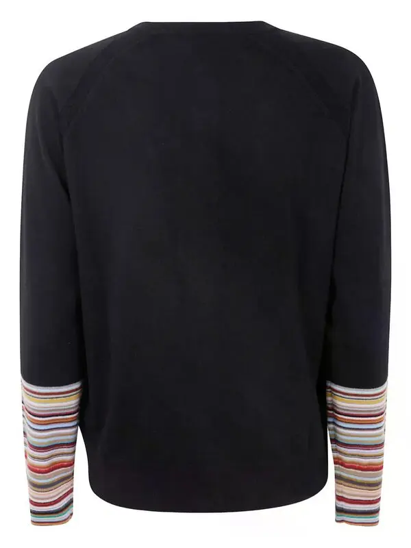 Paul Smith Striped-cuff Cardigan - Black