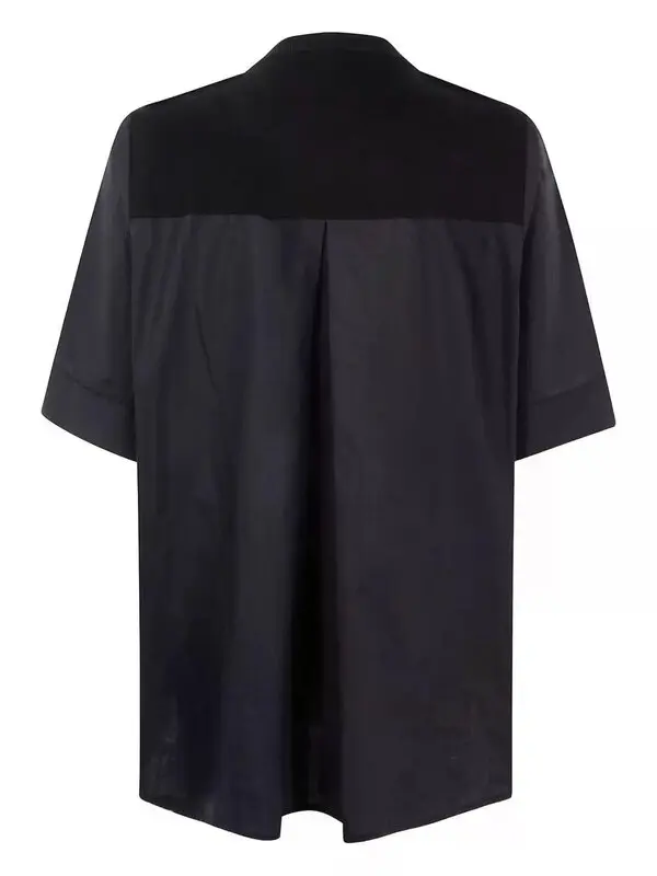 NUUR Striped Panelled Top