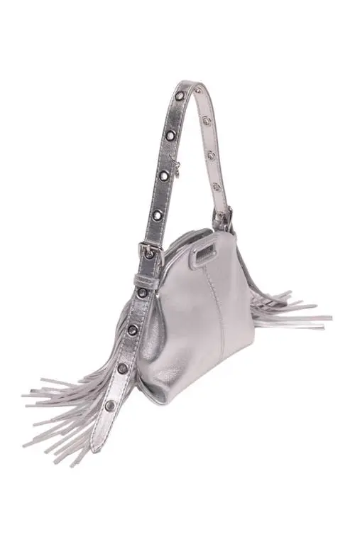 Maje Miss M Micro Bag - Silver