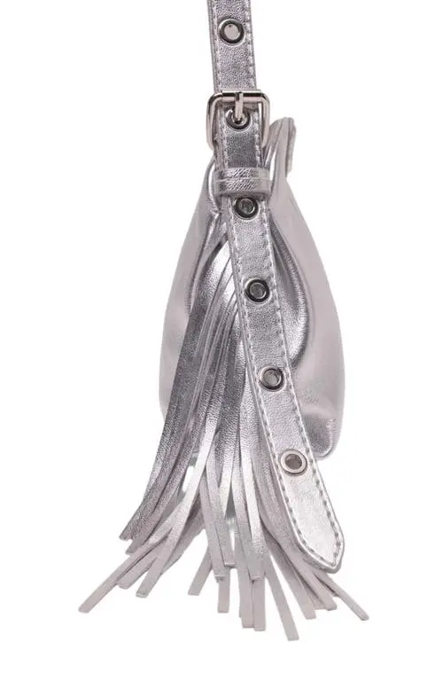 Maje Miss M Micro Bag - Silver