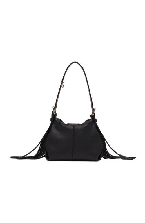 Maje Miss M Micro Leather Bag - Black