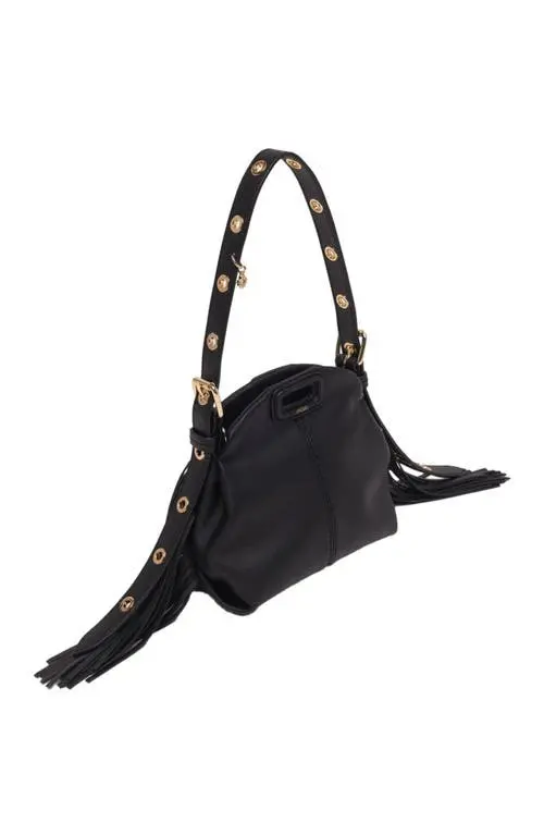 Maje Miss M Micro Leather Bag - Black