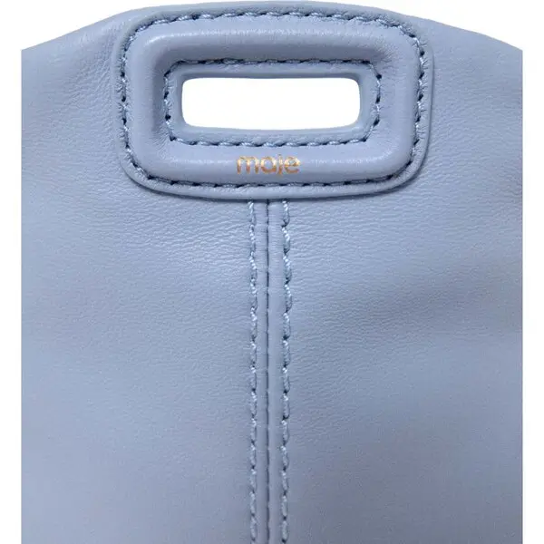 Maje Miss M Micro Leather Bag - Blue Sky