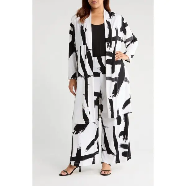 Vikki Vi Print Duster - Zen